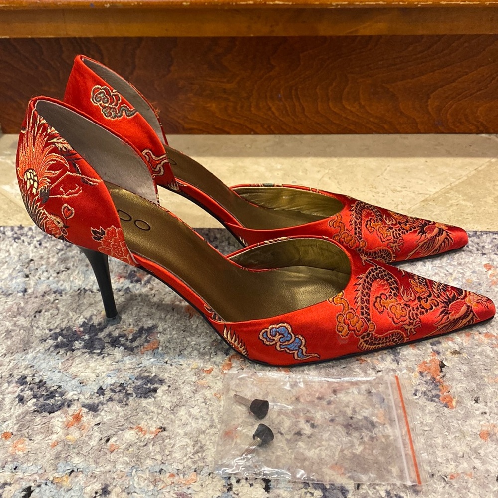 Aldo Beautiful Women’s Red High Heels Shoes - Size 39 - Gem